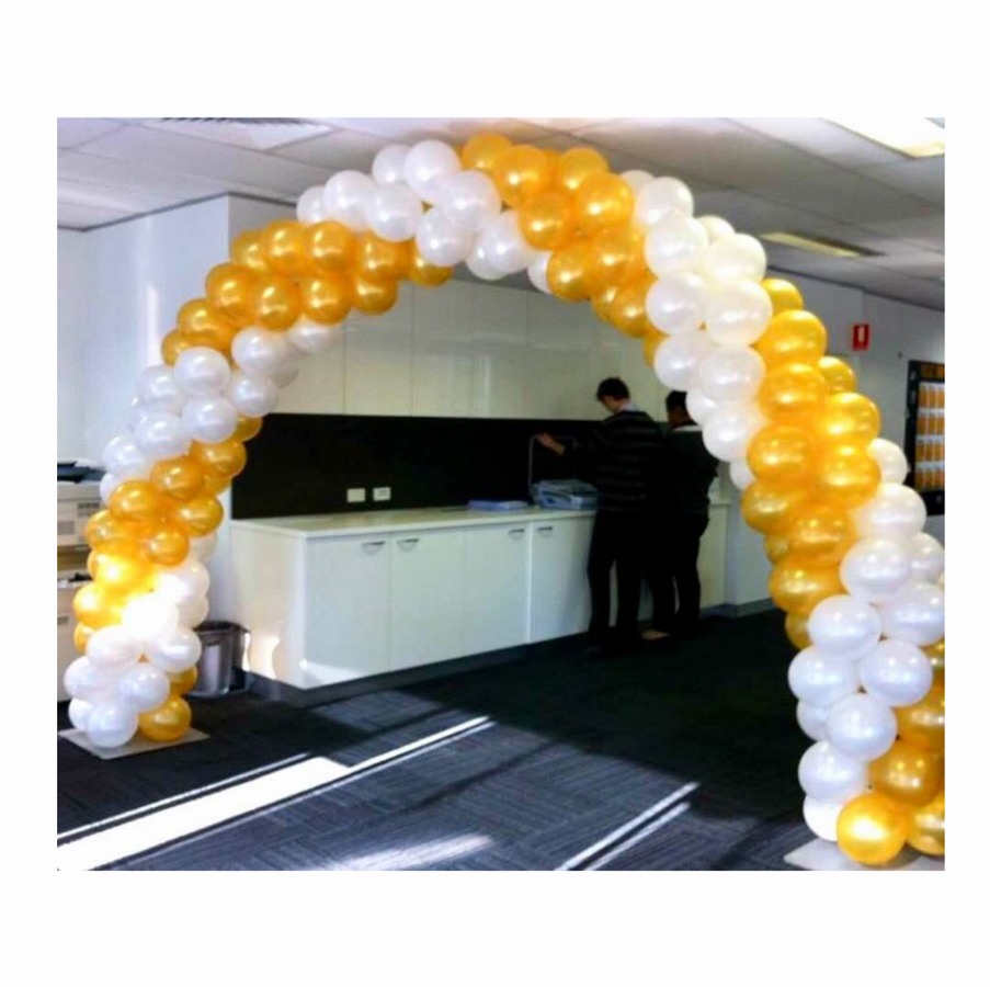 Helium String Of Pearls Balloon Arch