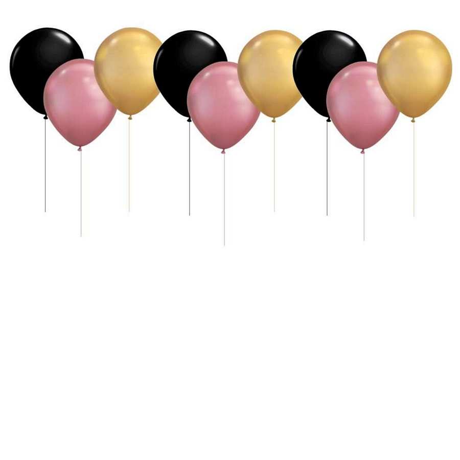 100 X 28cm (11") Free Floating Helium Filled Balloons